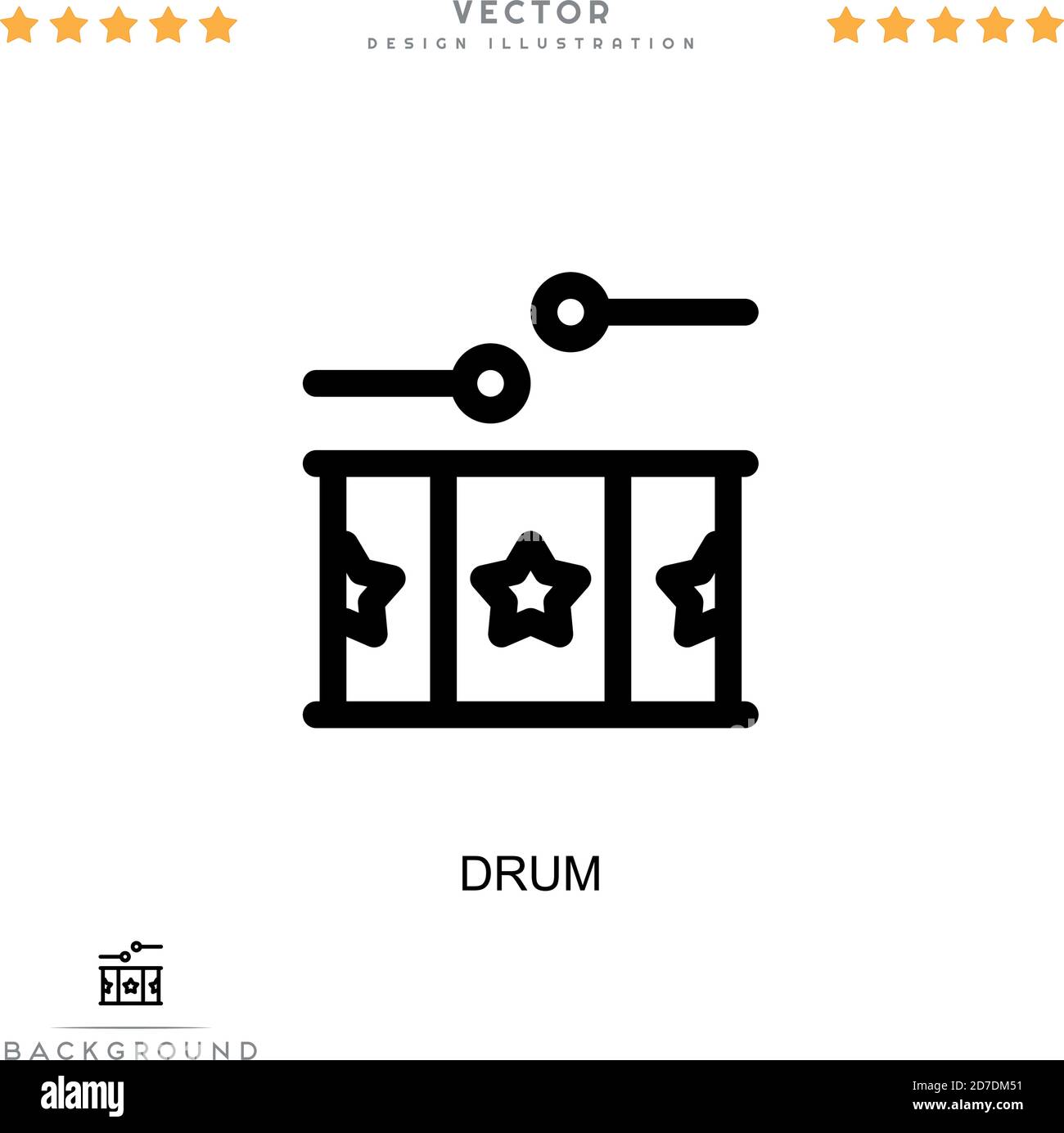 Drum icon. Simple element from digital disruption collection. Line Drum ...