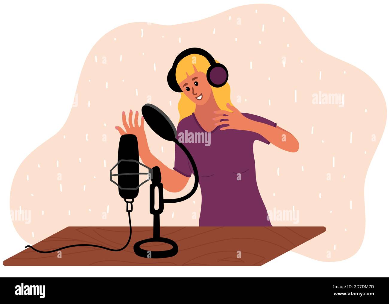 Blonde illustration Stock Vector Images - Alamy