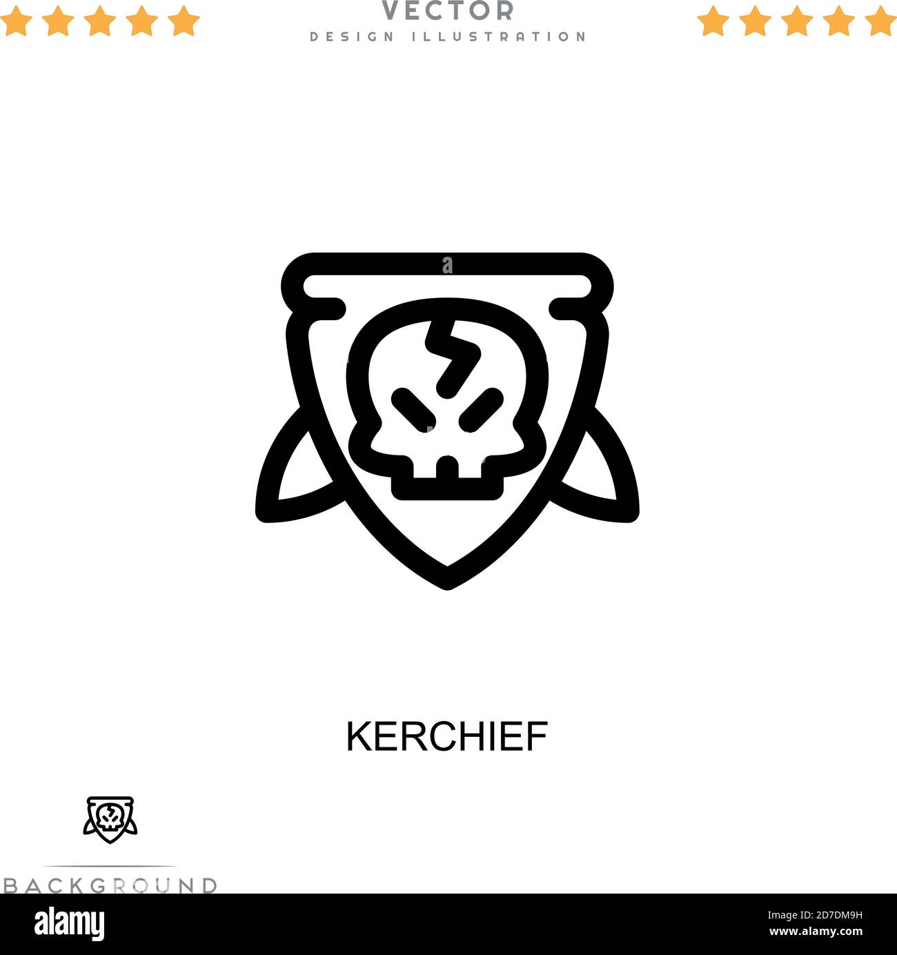 Kerchief icon. Simple element from digital disruption collection. Line ...