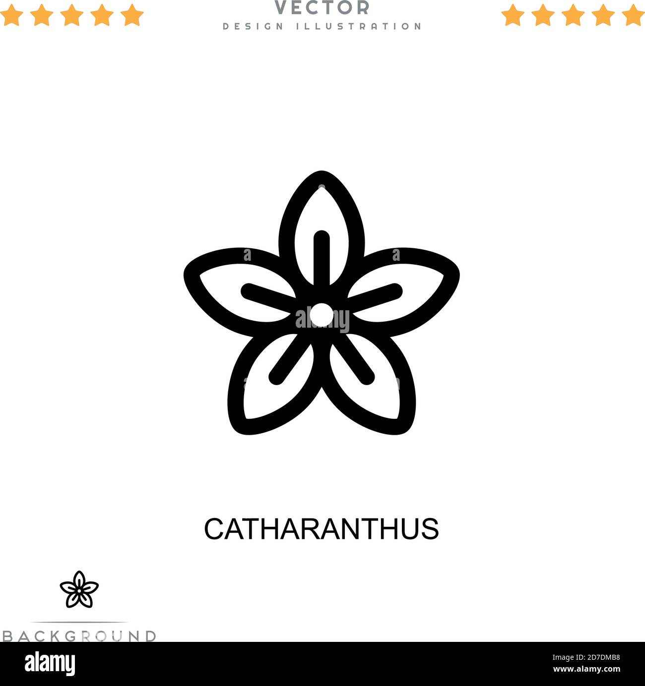 The catharanthus roseus garden Stock Vector Images - Alamy
