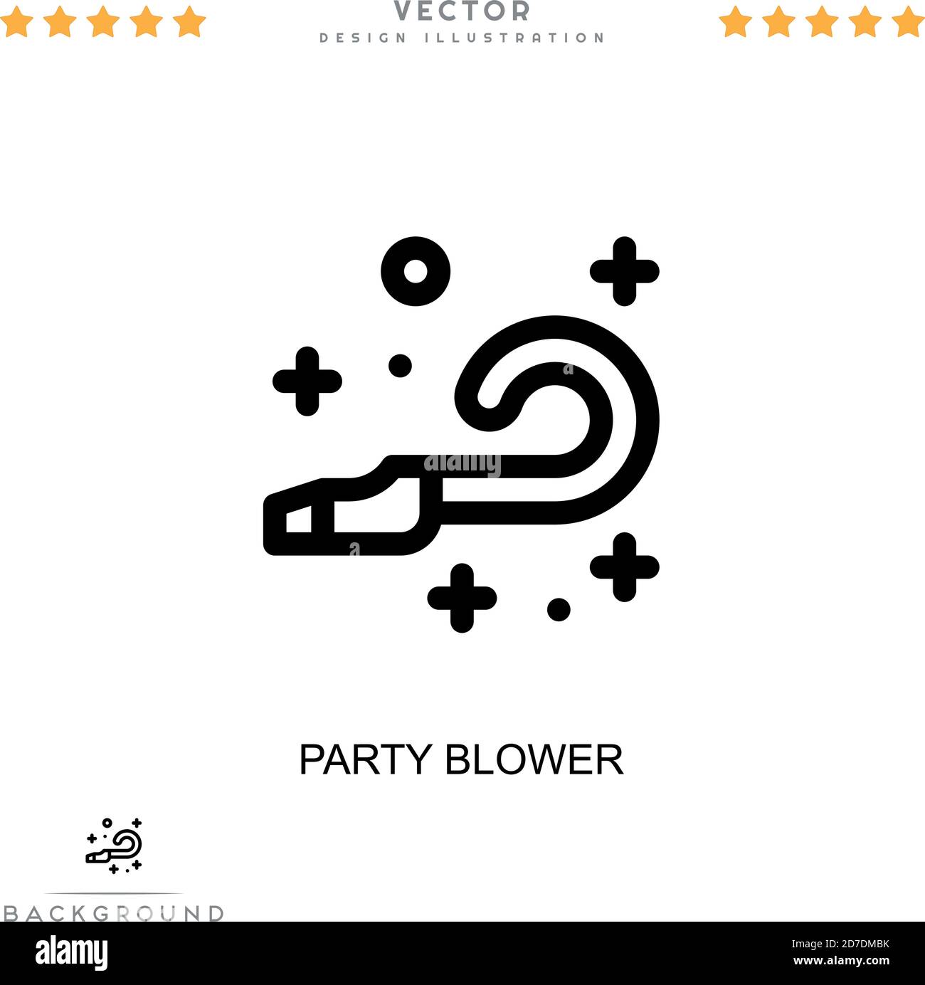Party blower icon. Simple element from digital disruption collection ...