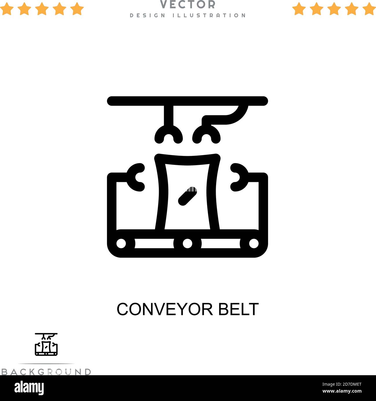 Conveyor belt icon. Simple element from digital disruption collection ...