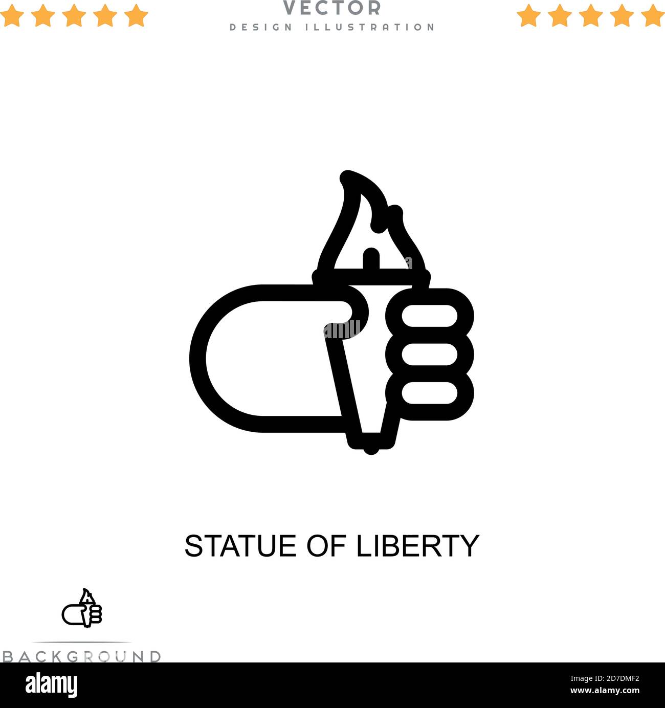 Statue of liberty icon. Simple element from digital disruption ...