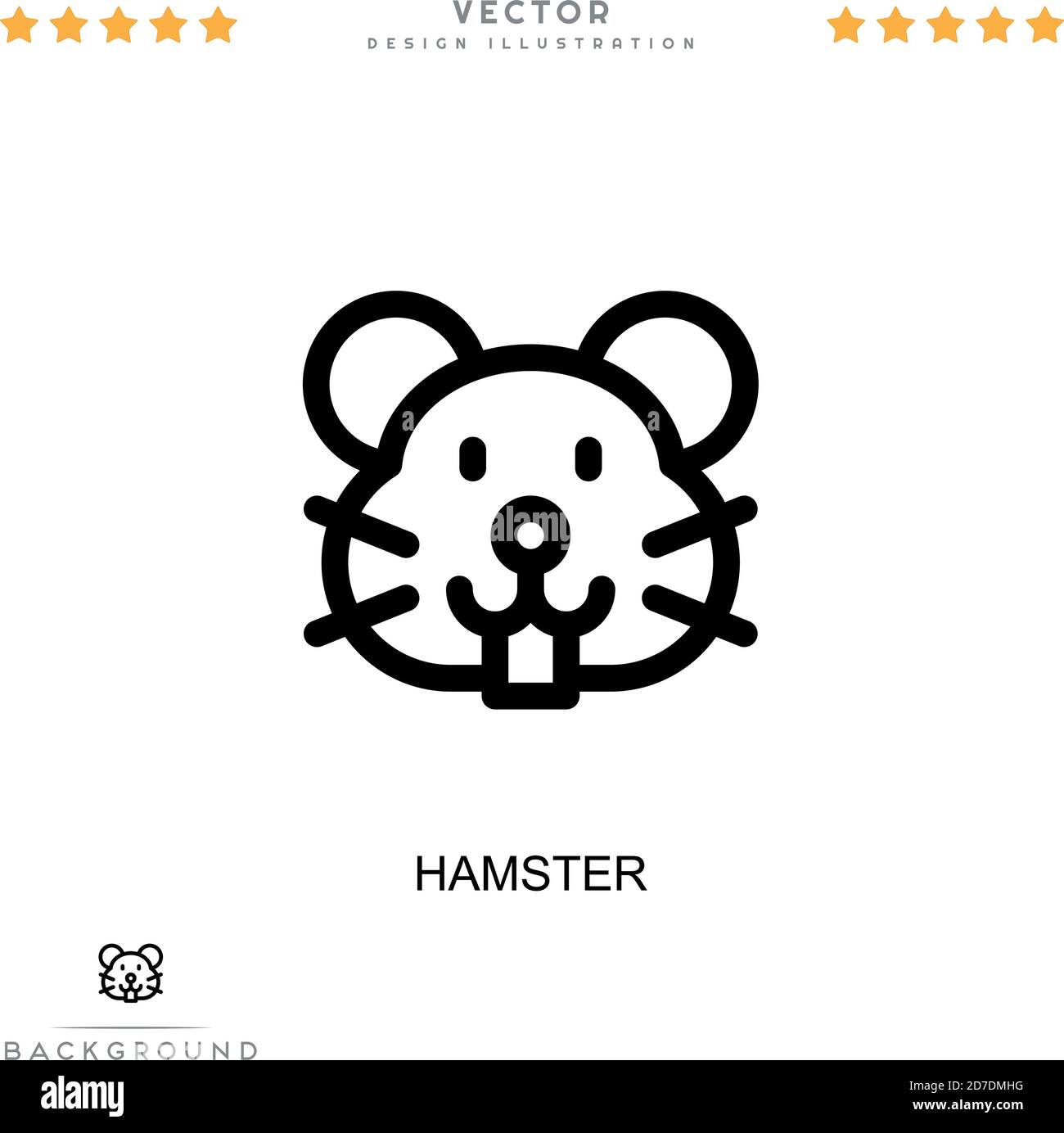 Hamster icon. Simple element from digital disruption collection. Line ...