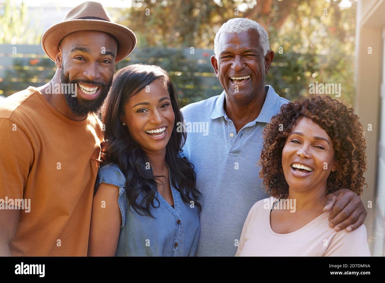 Portrait of Family With Adult Parents With Grown Up Son And Daughter ...