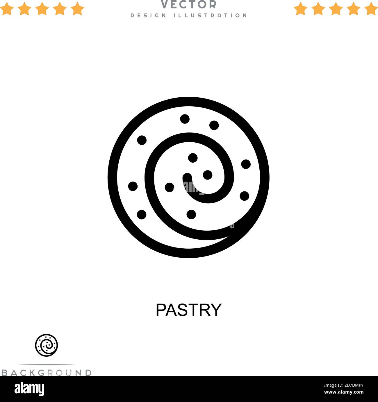 Pastry icon. Simple element from digital disruption collection. Line ...