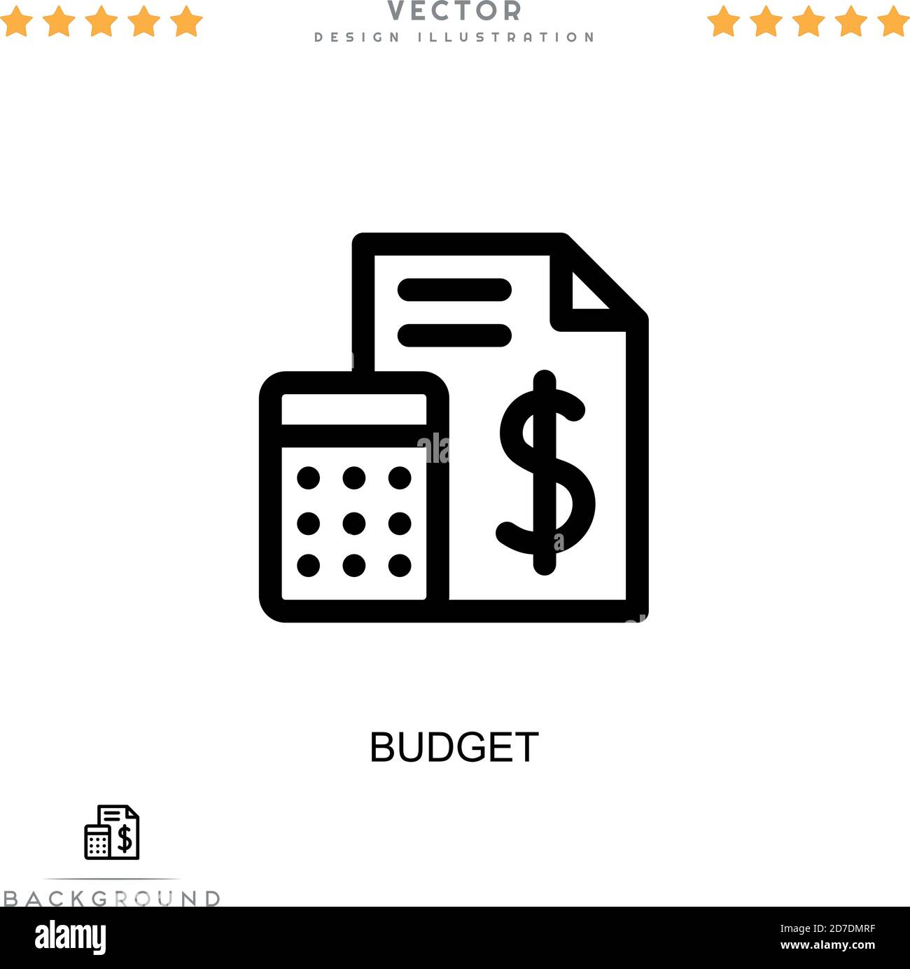 Budget icon. Simple element from digital disruption collection. Line ...