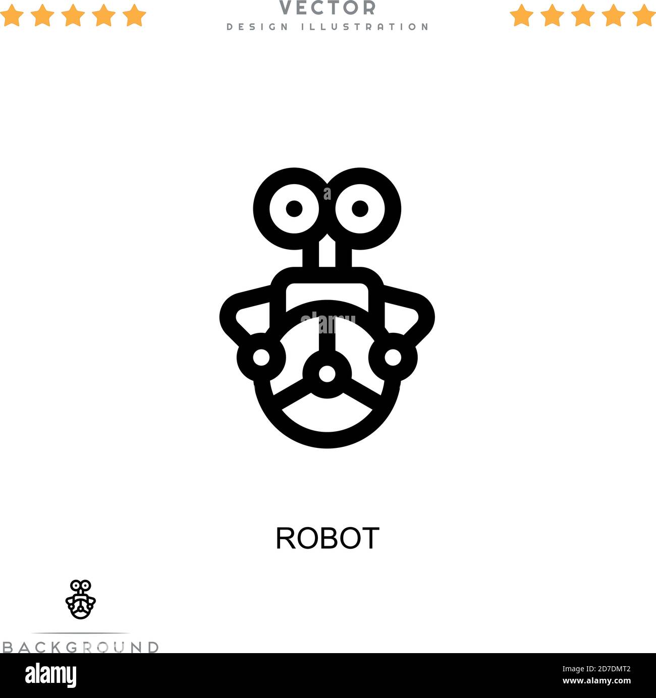 Robot icon. Simple element from digital disruption collection. Line ...