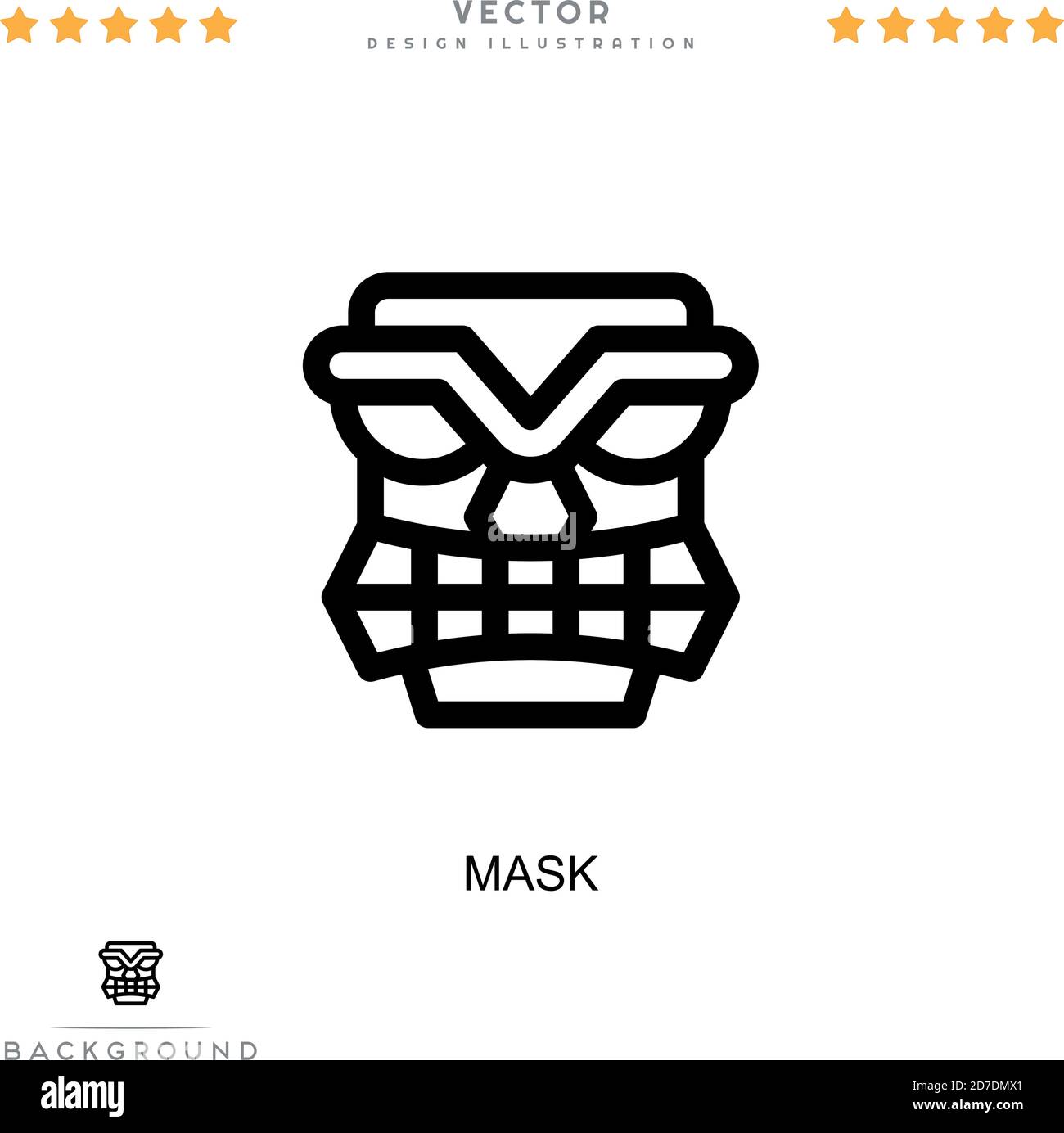Mask icon. Simple element from digital disruption collection. Line Mask ...