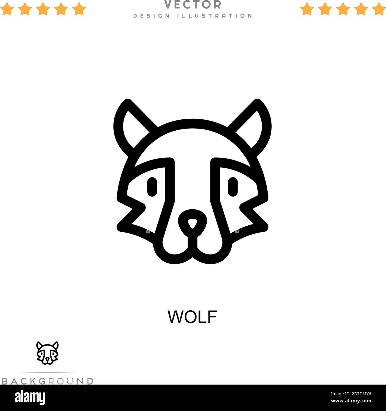 Wolf icon. Simple element from digital disruption collection. Line Wolf ...