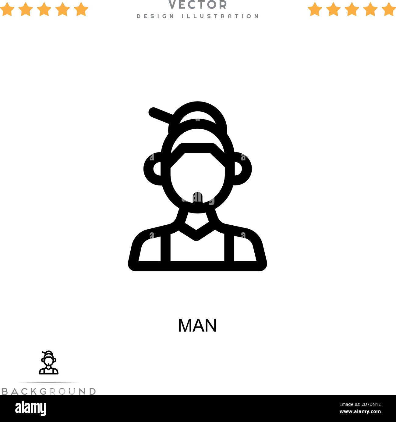 Man icon. Simple element from digital disruption collection. Line Man ...