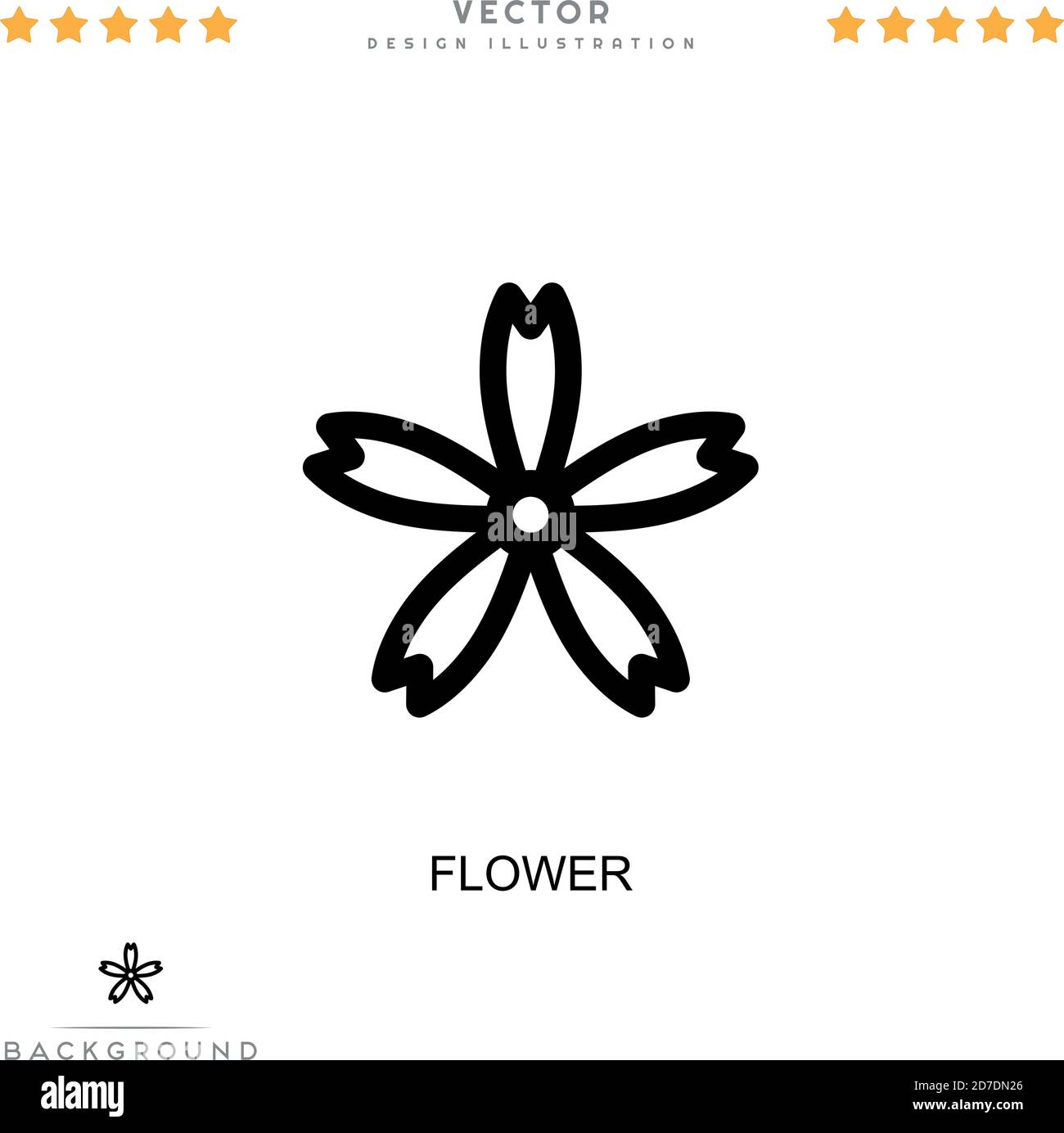 Flower icon. Simple element from digital disruption collection. Line ...