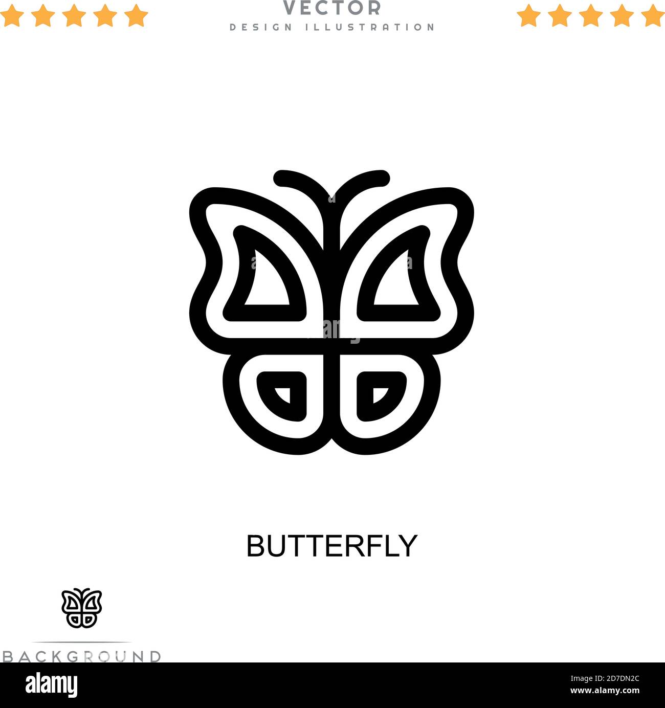 Butterfly icon. Simple element from digital disruption collection. Line ...