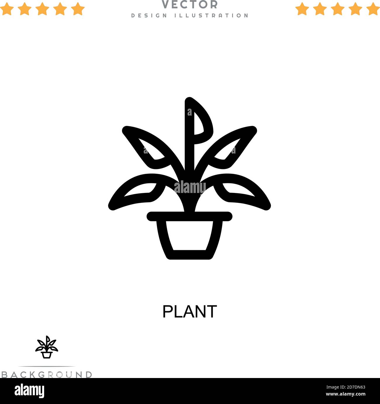Plant icon. Simple element from digital disruption collection. Line ...
