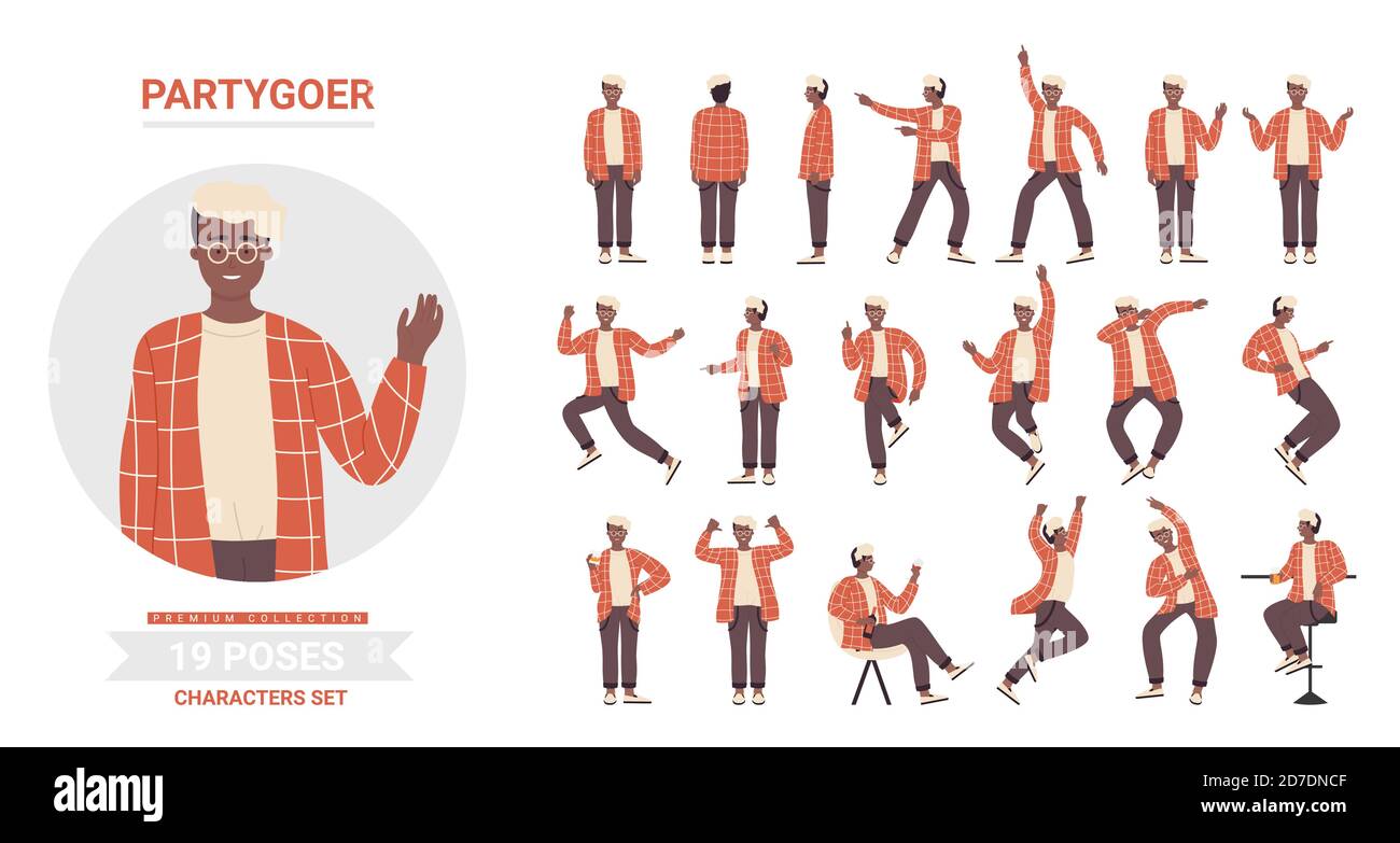 Boy in different poses hi-res stock photography and images - Alamy