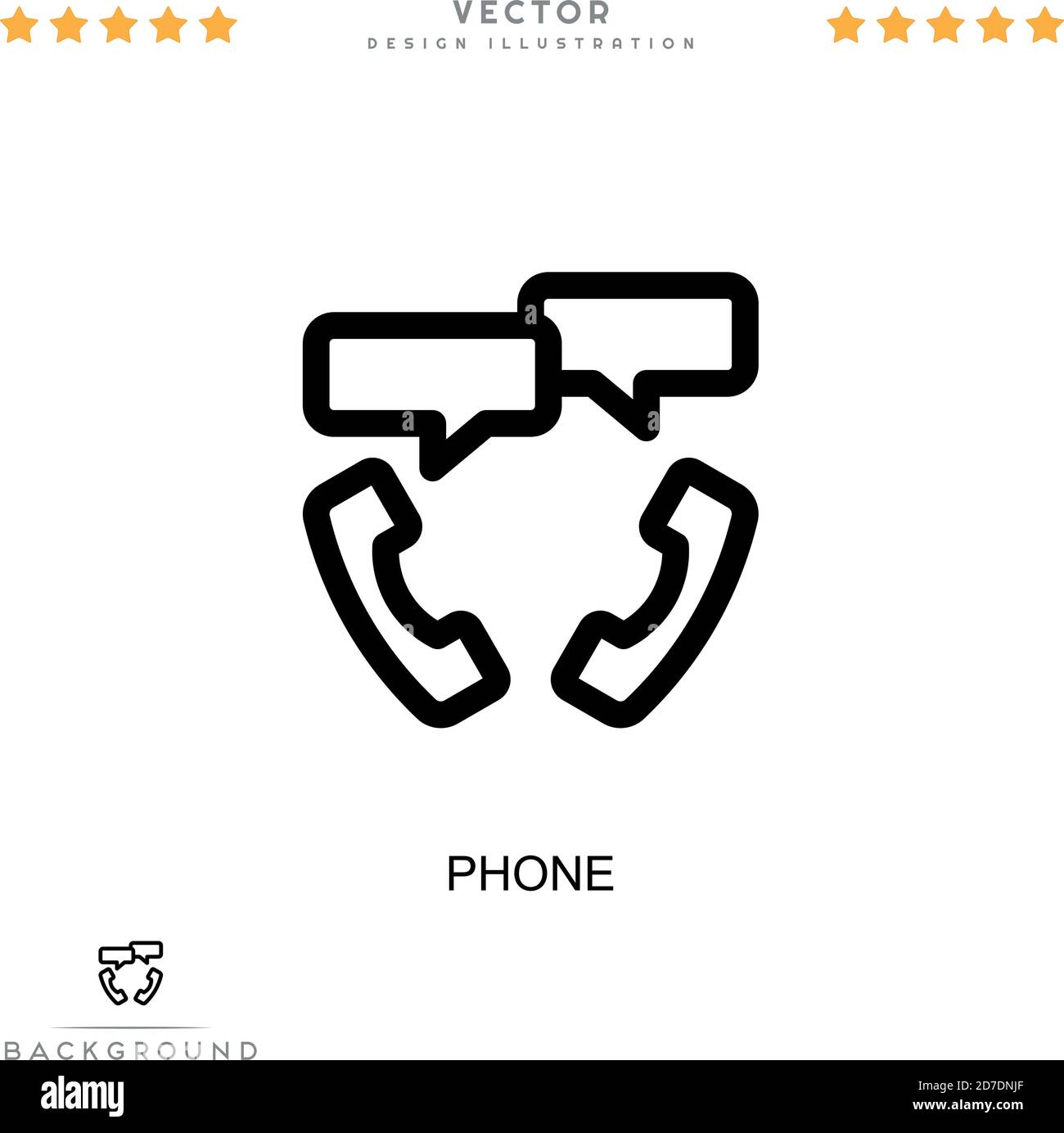 Phone icon. Simple element from digital disruption collection. Line ...