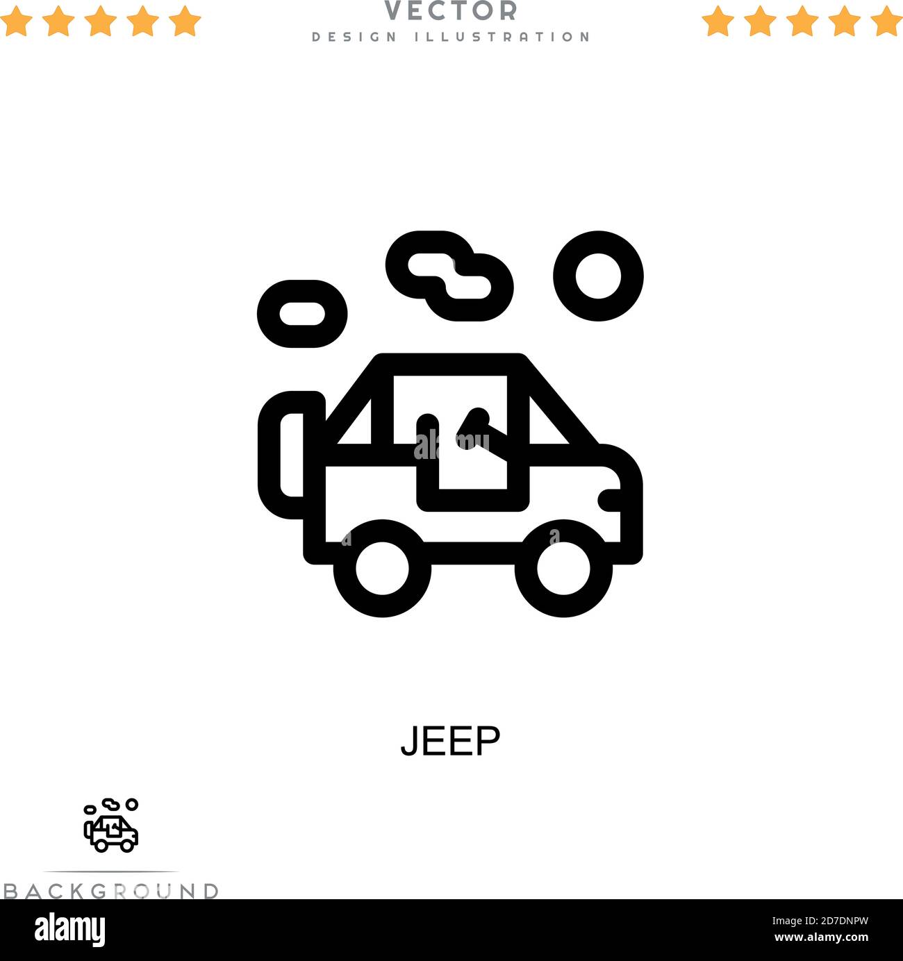 Jeep icon. Simple element from digital disruption collection. Line Jeep ...