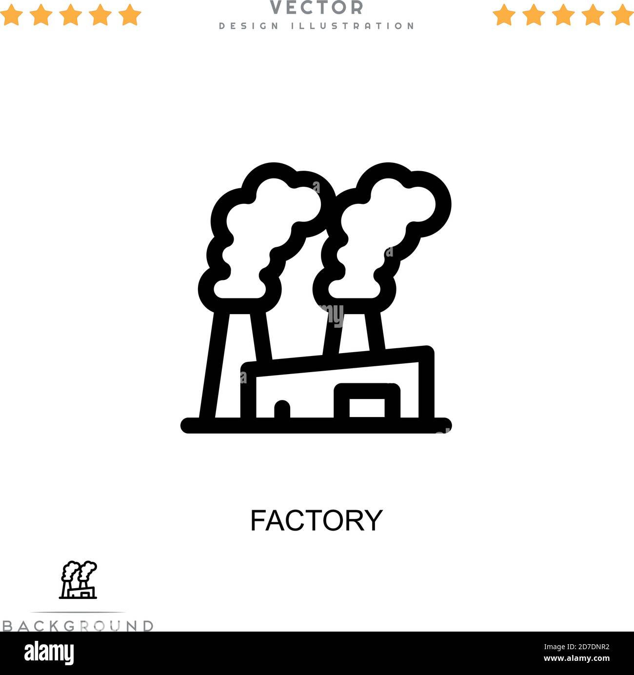 Factory icon. Simple element from digital disruption collection. Line ...