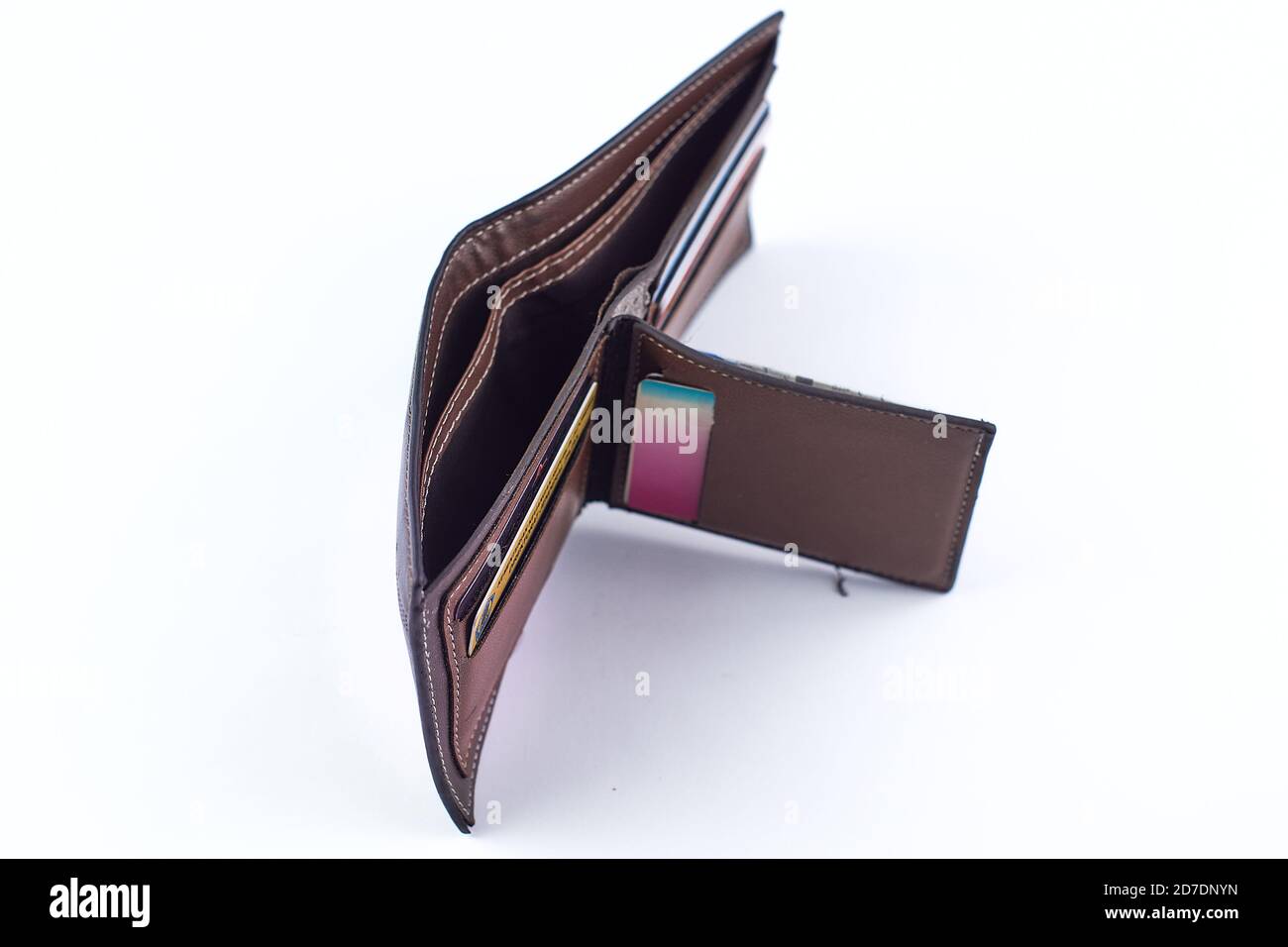 closeup of Empty wallet isolated on white background Stock Photo - Alamy