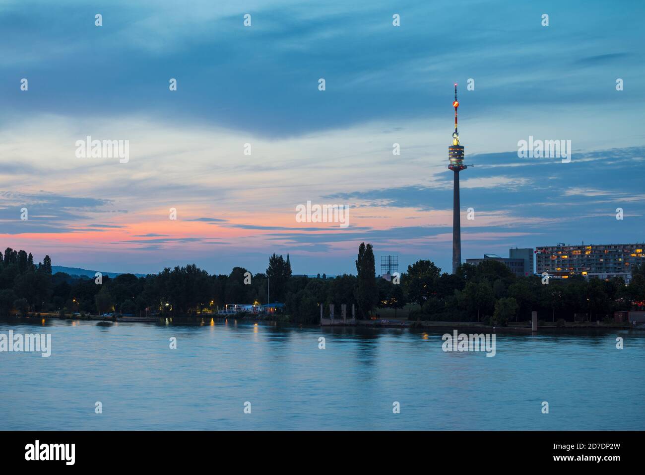 Austria, Vienna, Donau City, Donauturm - Danube Tower Stock Photo - Alamy