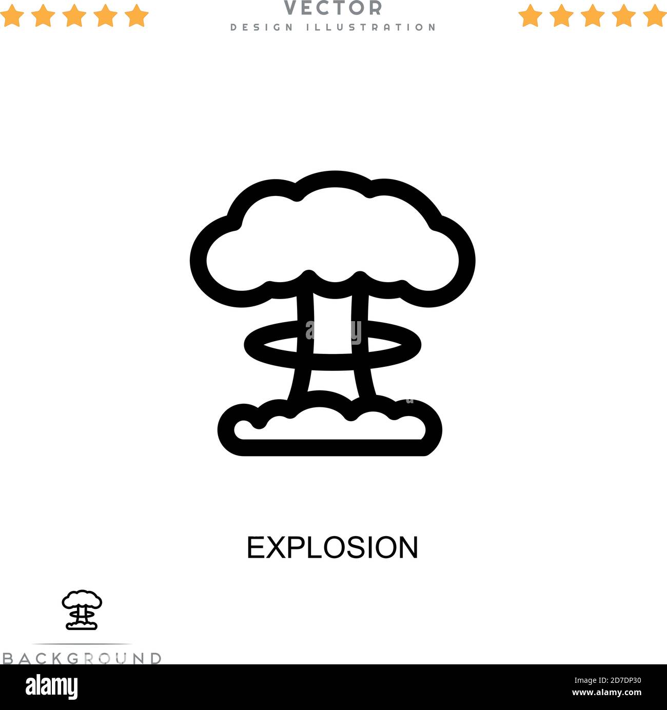 Explosion icon. Simple element from digital disruption collection. Line ...