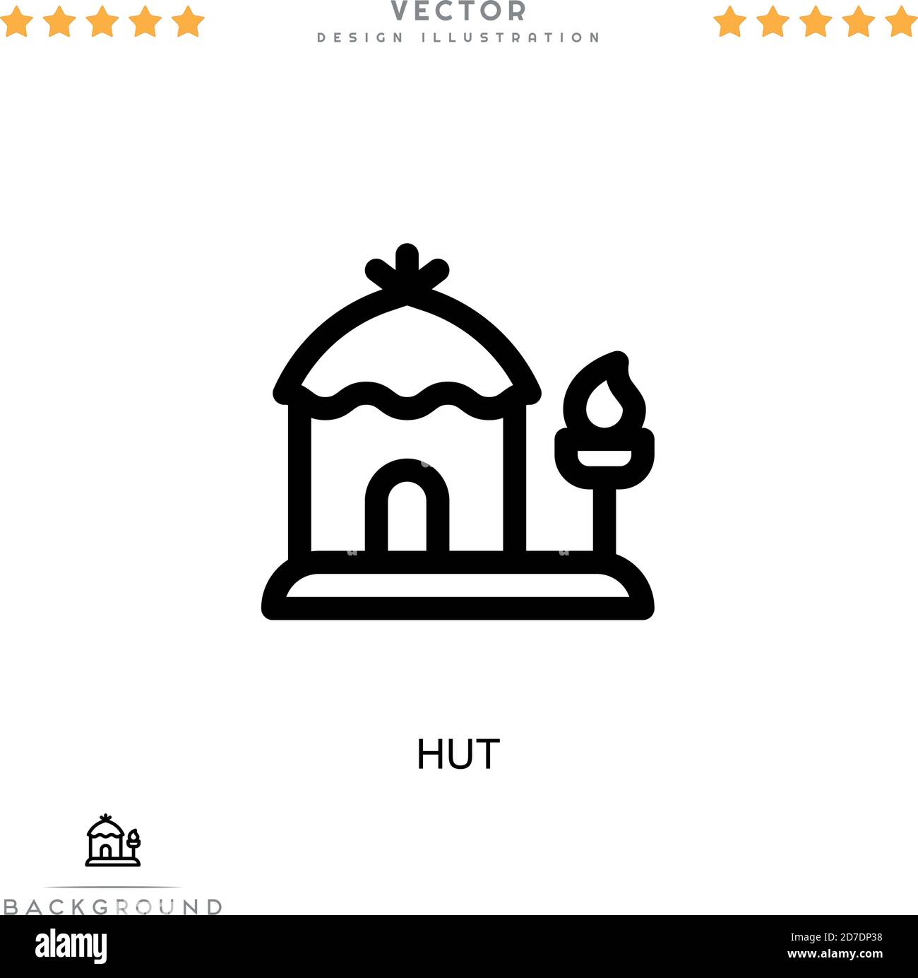 Hut icon. Simple element from digital disruption collection. Line Hut ...