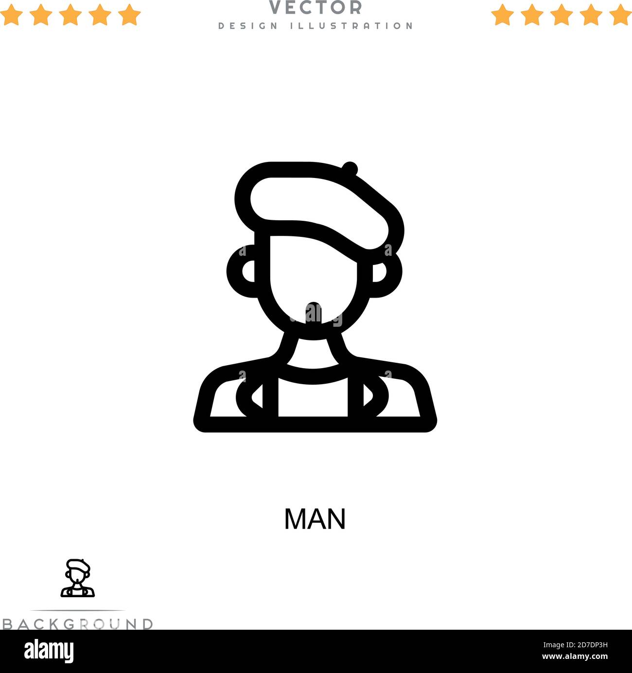 Man icon. Simple element from digital disruption collection. Line Man ...