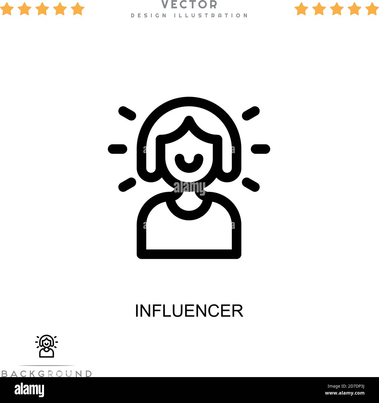 Influencer icon. Simple element from digital disruption collection ...