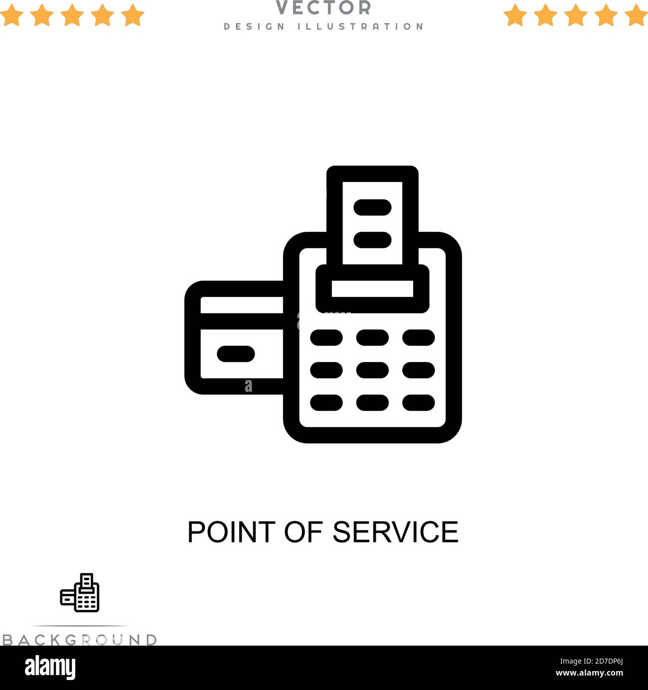 Point of service icon. Simple element from digital disruption ...