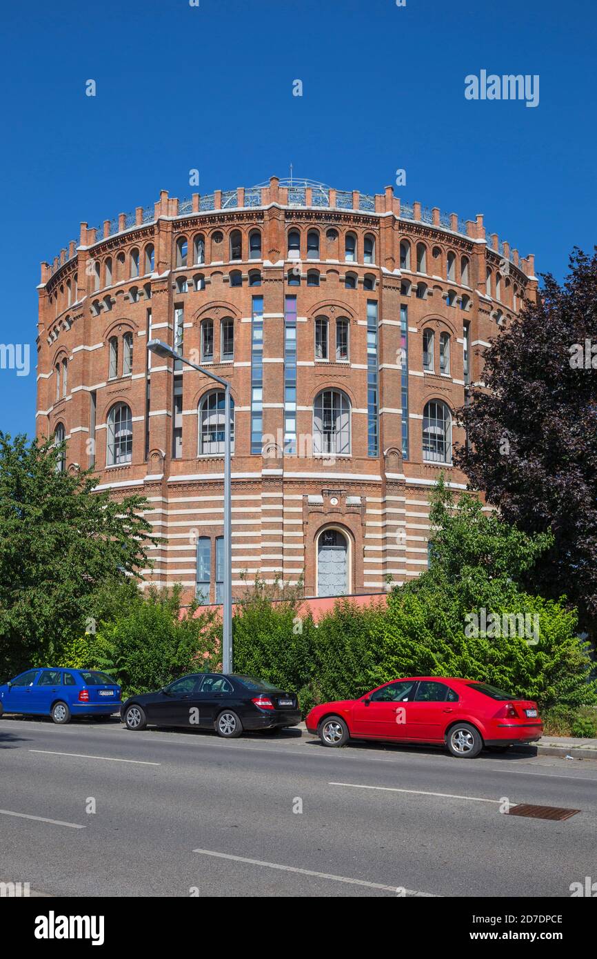 Austria, Vienna, Simmering, Gasometer buildings - gas storage tanks ...
