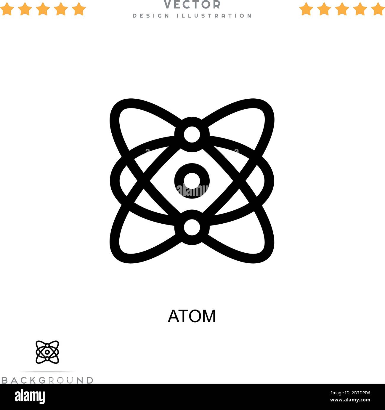 Atom icon. Simple element from digital disruption collection. Line Atom ...