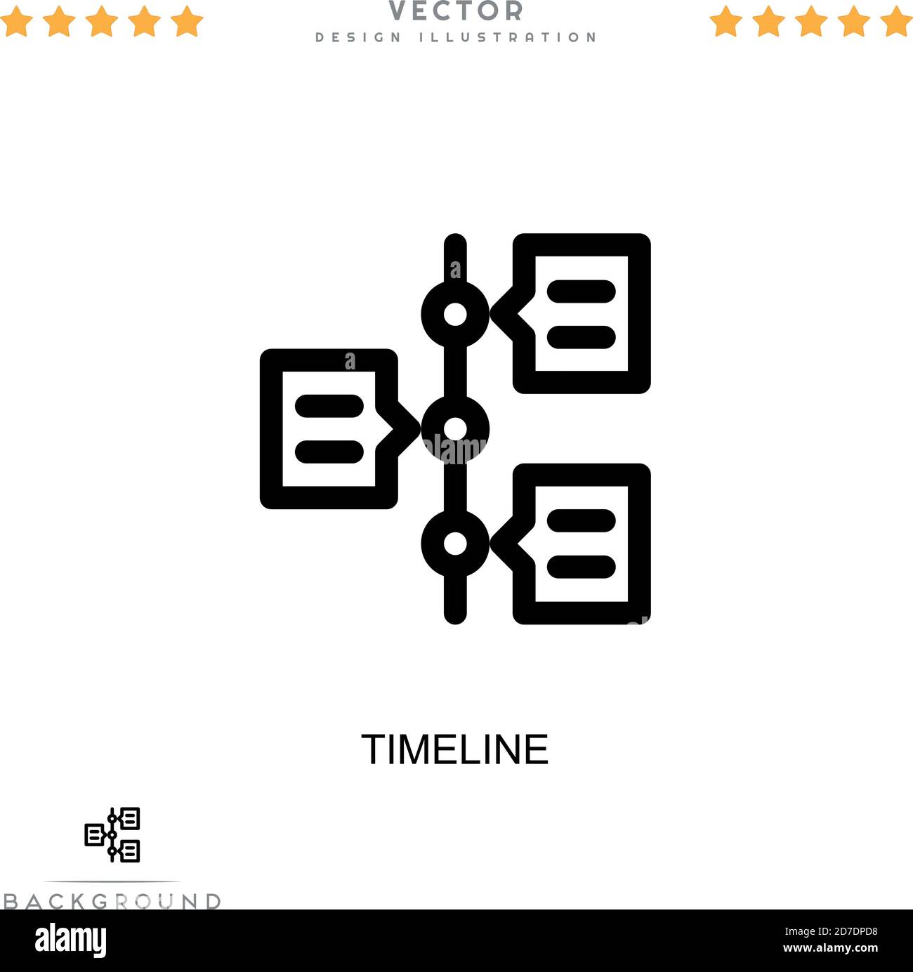 Timeline icon. Simple element from digital disruption collection. Line ...