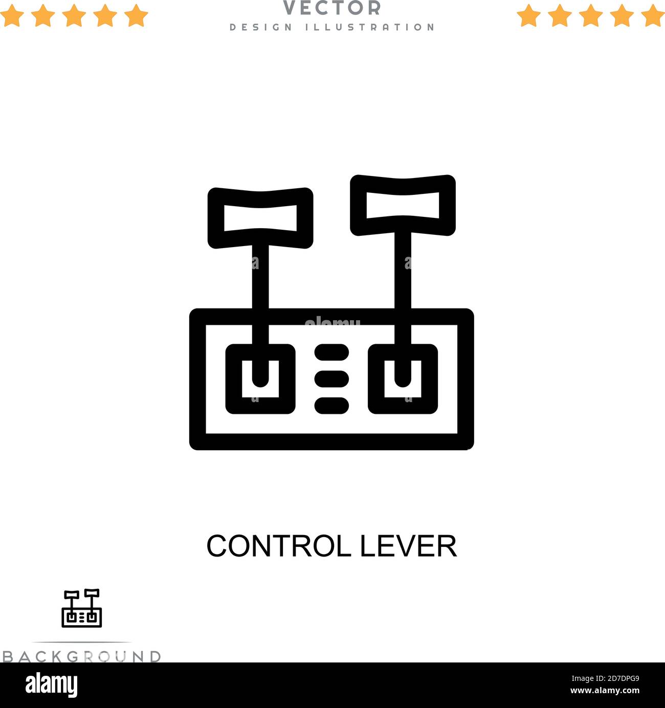 Control lever icon. Simple element from digital disruption collection ...