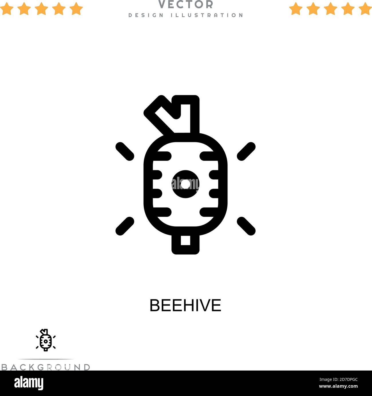 Beehive icon. Simple element from digital disruption collection. Line ...