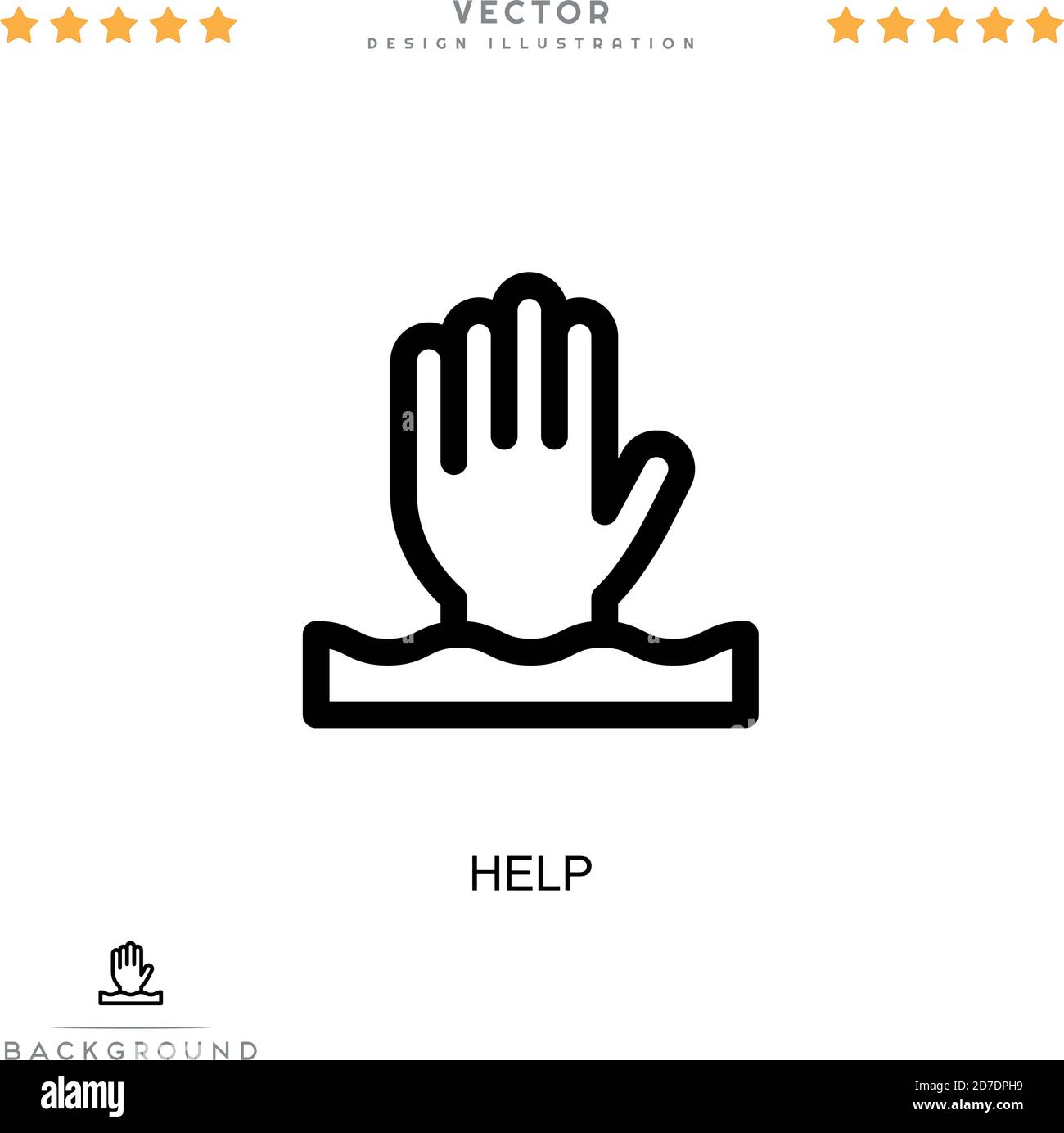 Help icon. Simple element from digital disruption collection. Line Help ...