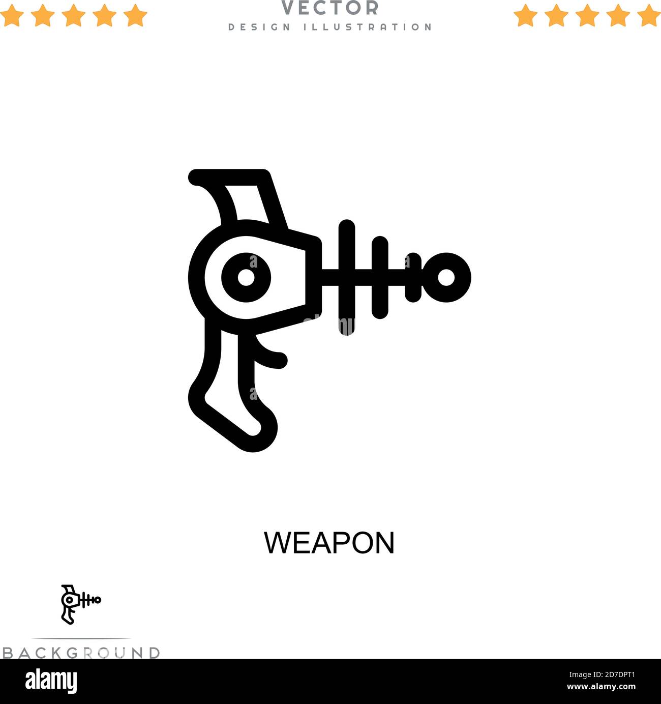 Weapon icon. Simple element from digital disruption collection. Line ...