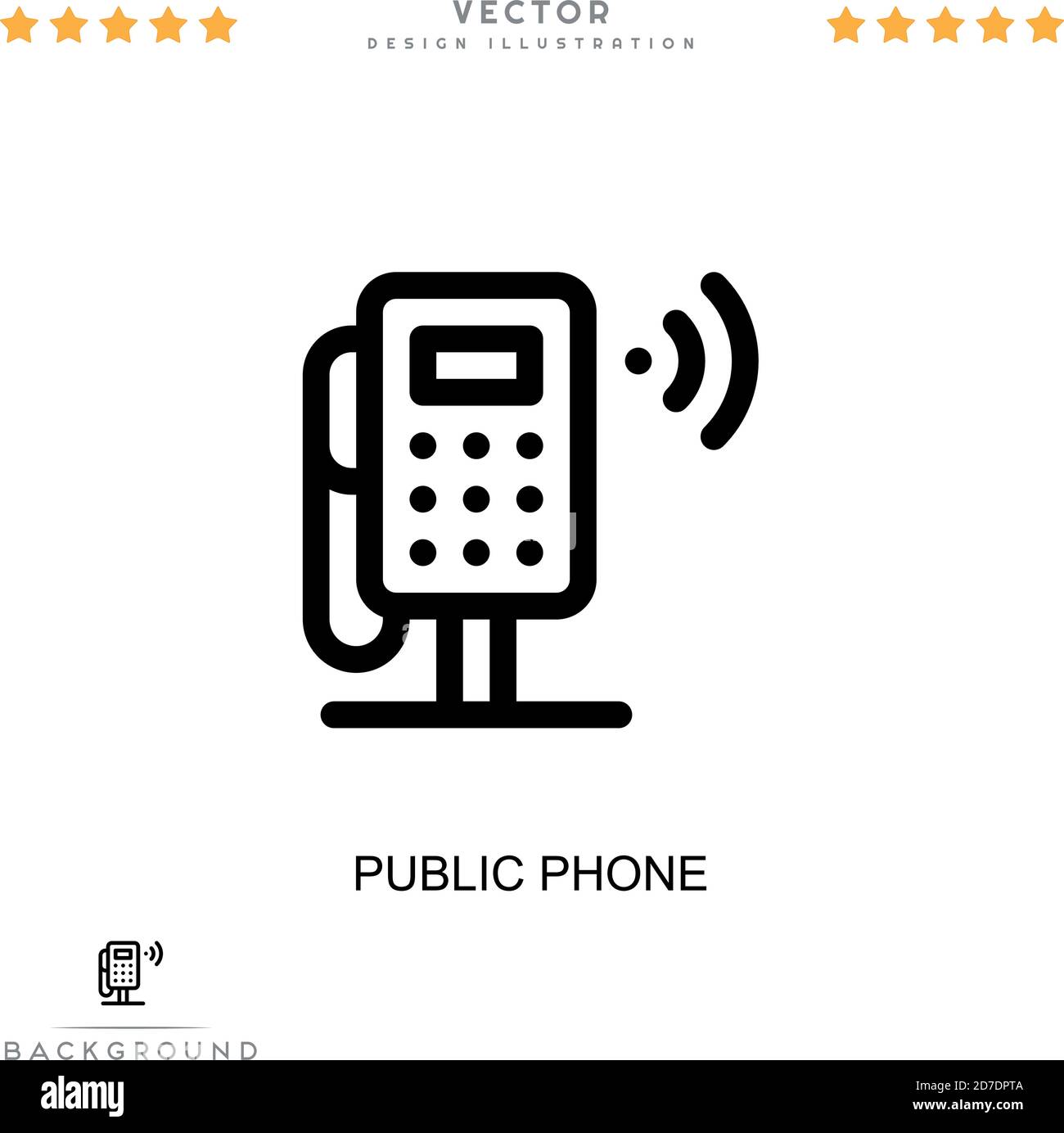 Public phone icon. Simple element from digital disruption collection ...