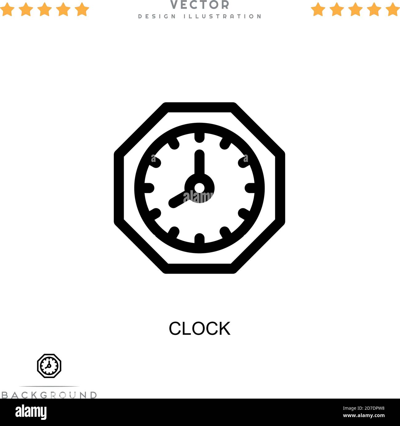 Clock icon. Simple element from digital disruption collection. Line ...