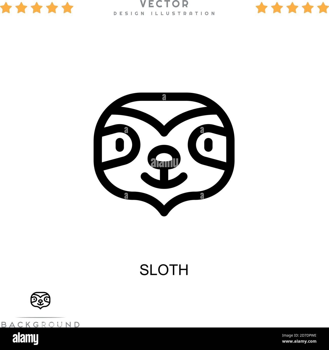 Sloth icon. Simple element from digital disruption collection. Line ...