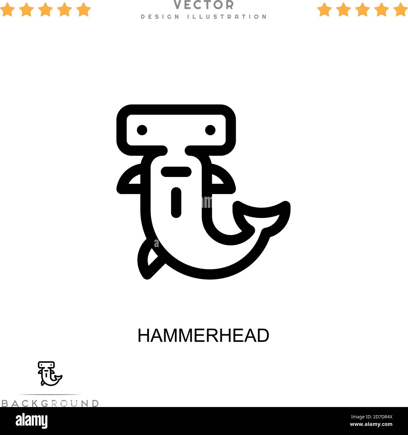 Hammerhead icon. Simple element from digital disruption collection ...