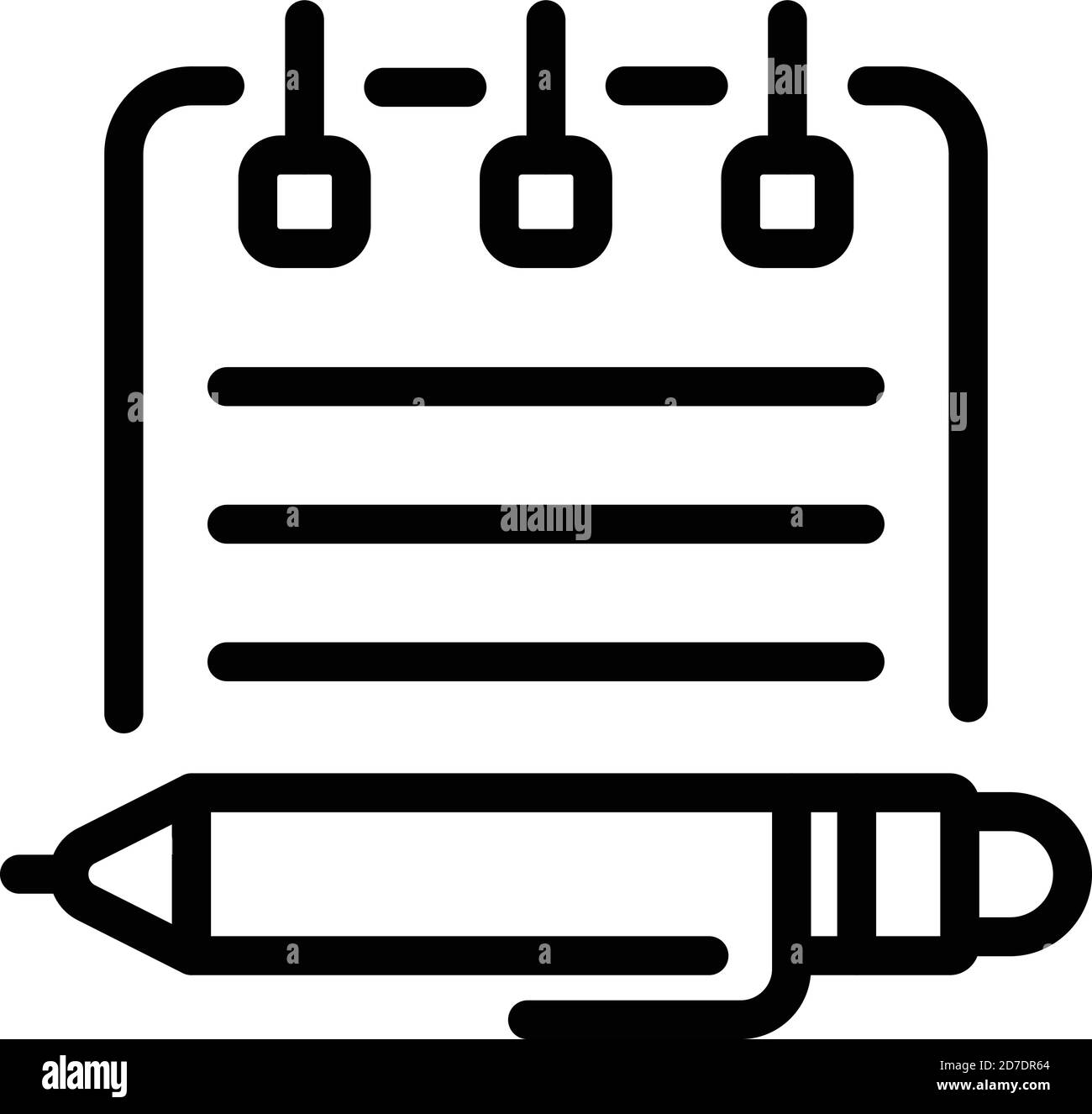 Writing tools icon. Outline writing tools vector icon for web design ...