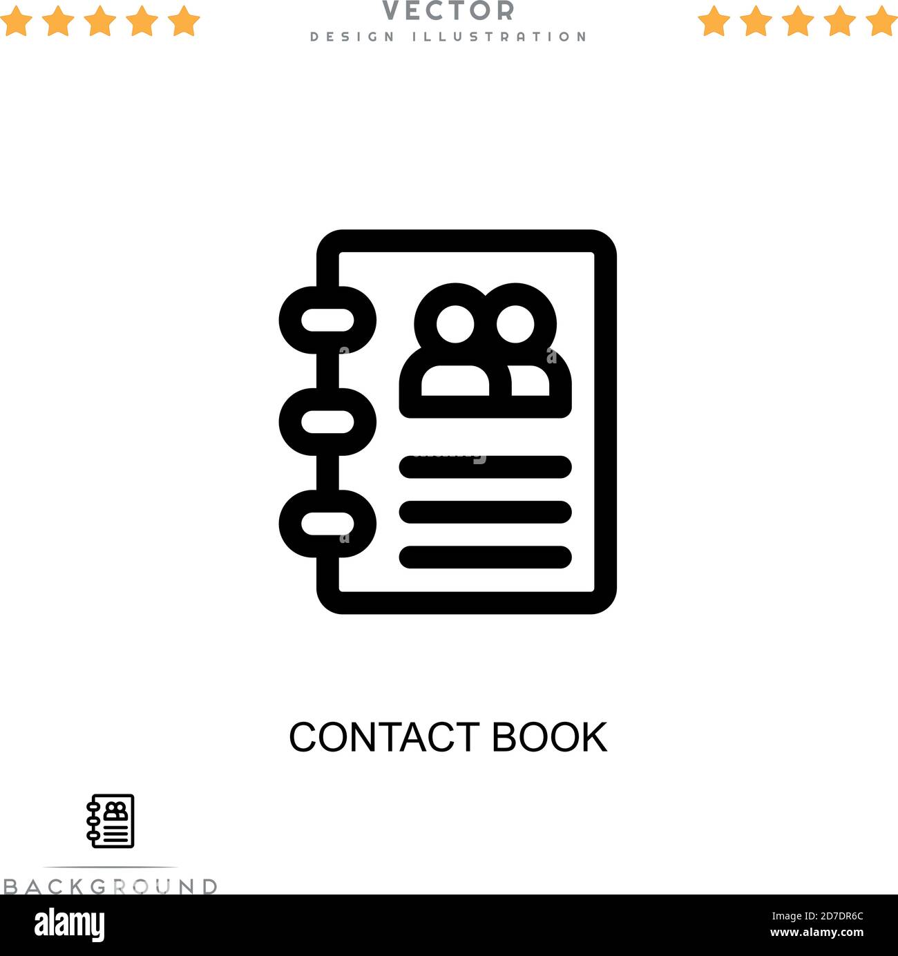 Contact book icon. Simple element from digital disruption collection ...