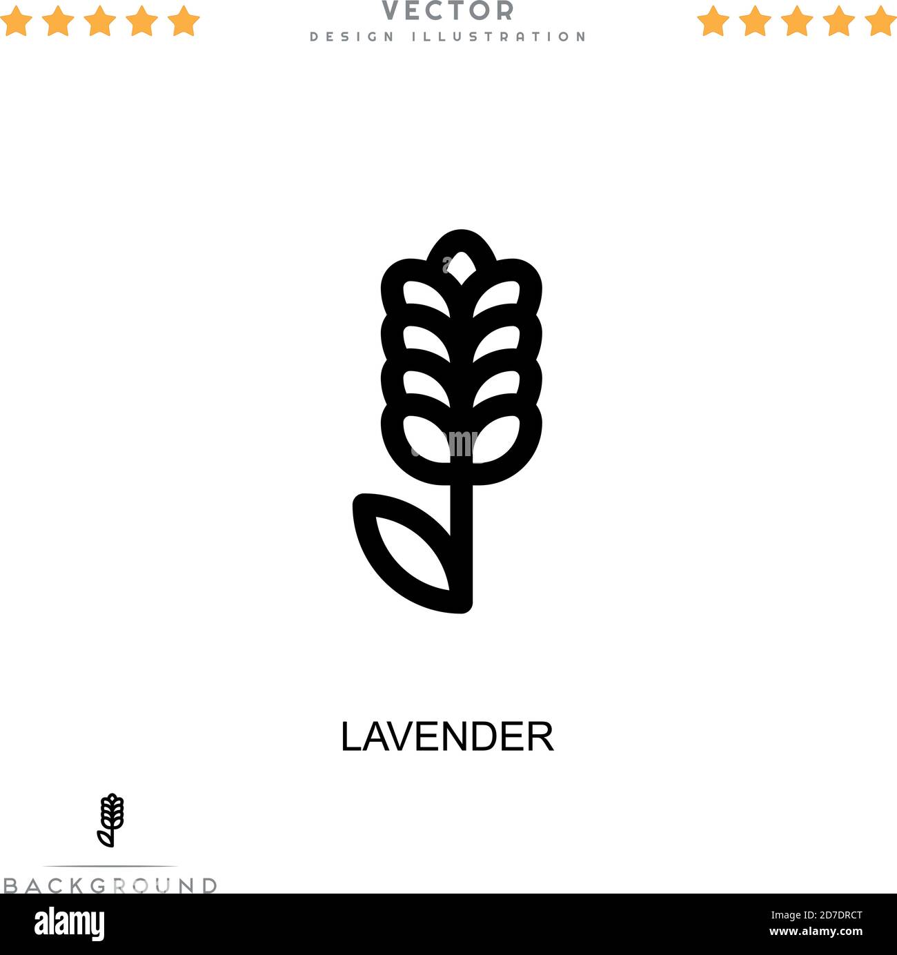 Lavender icon. Simple element from digital disruption collection. Line ...
