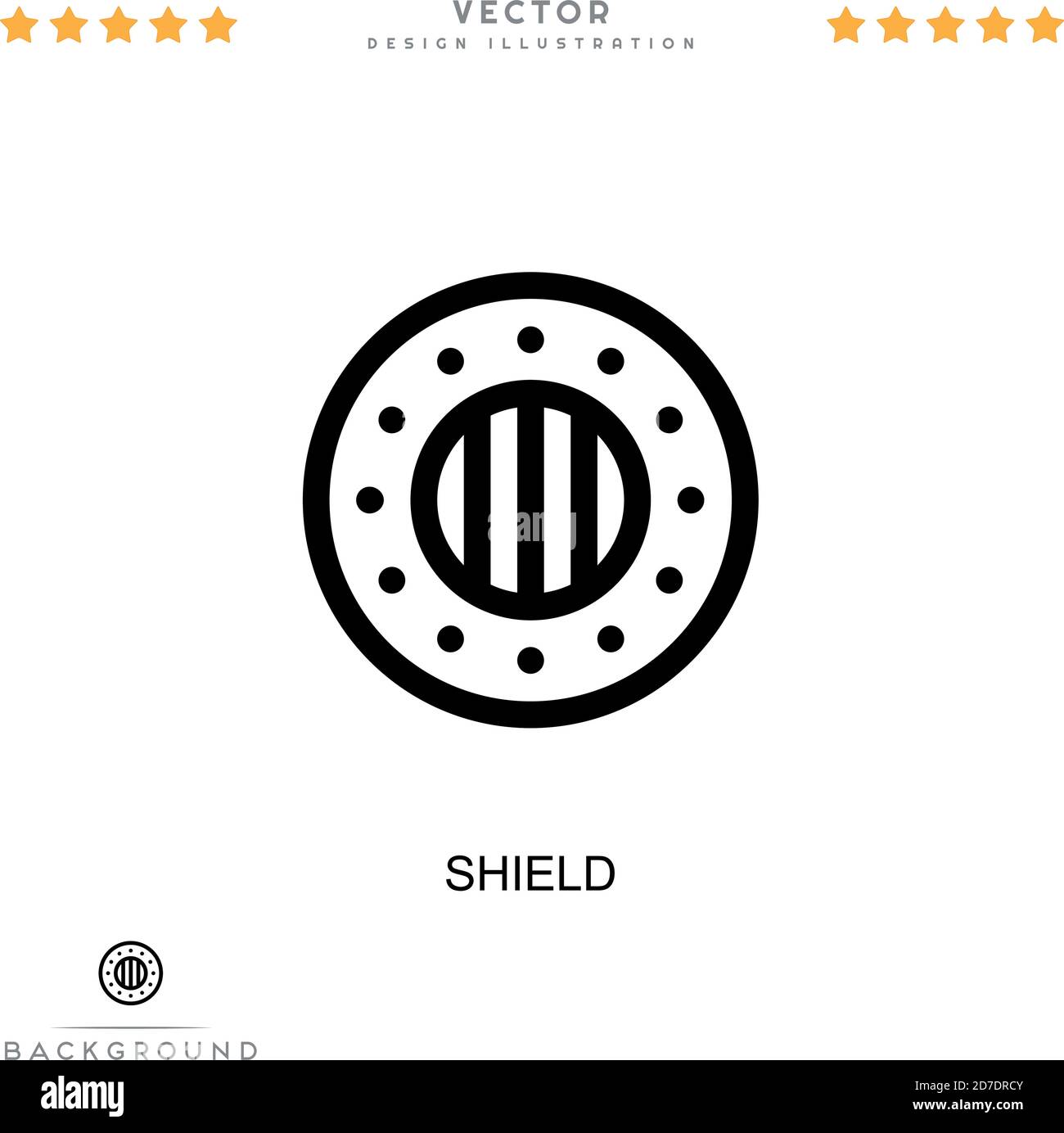 Shield icon. Simple element from digital disruption collection. Line ...