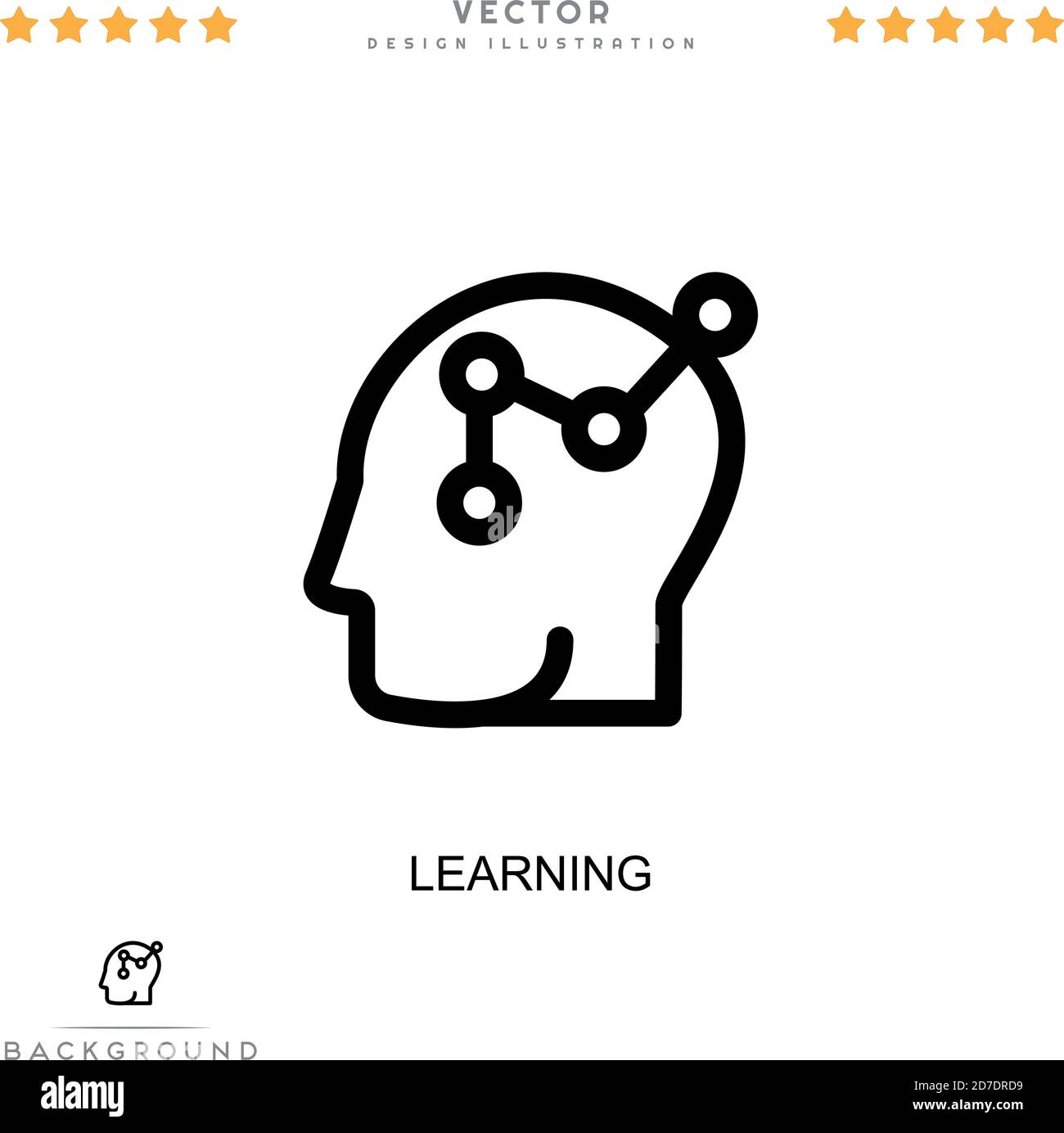 Learning icon. Simple element from digital disruption collection. Line ...
