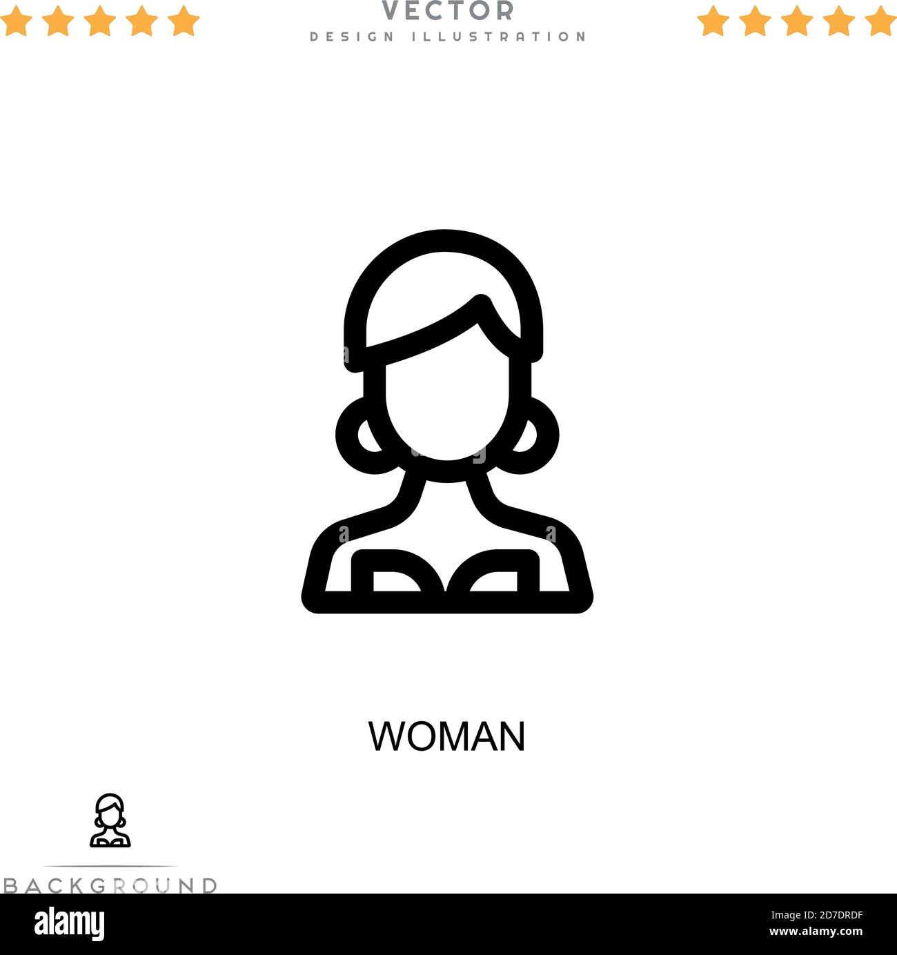Woman icon. Simple element from digital disruption collection. Line ...