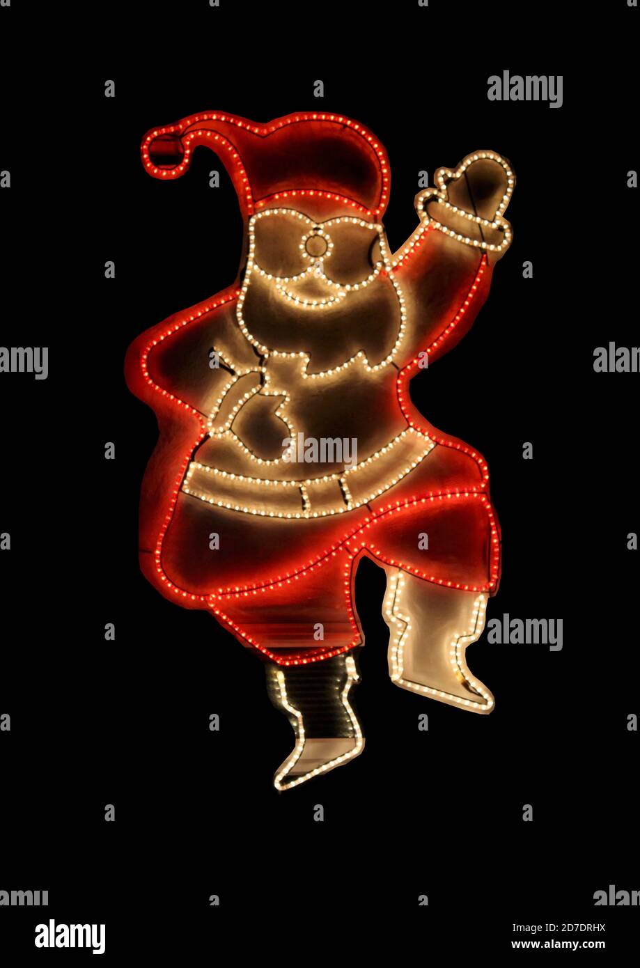 Father Christmas Dancing at the Angarrack Christmas Lights Extravaganza ...