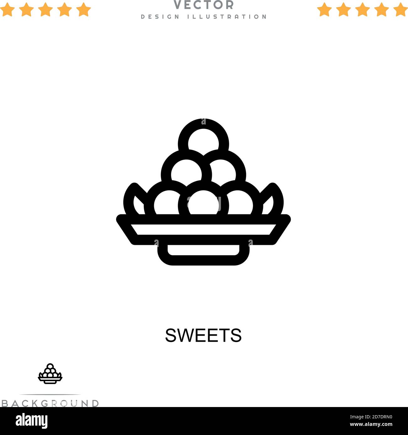 Sweets icon. Simple element from digital disruption collection. Line ...