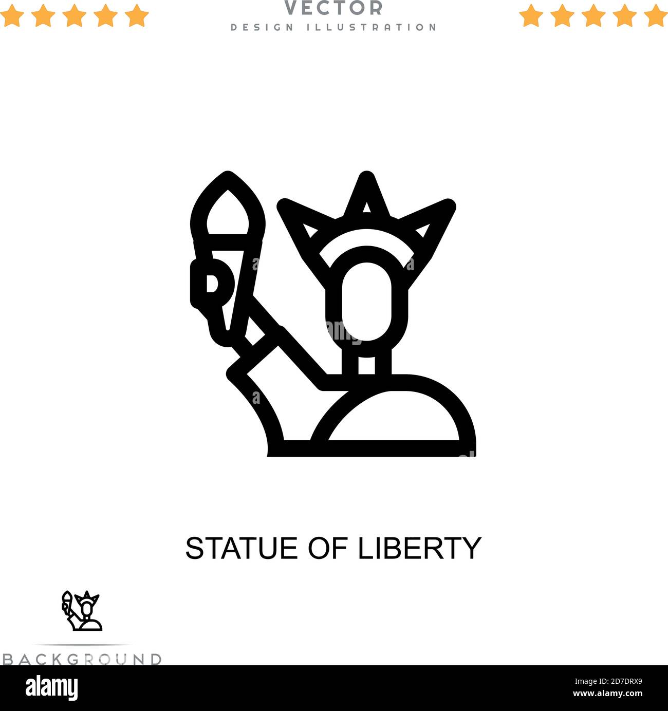 Statue of liberty icon. Simple element from digital disruption ...