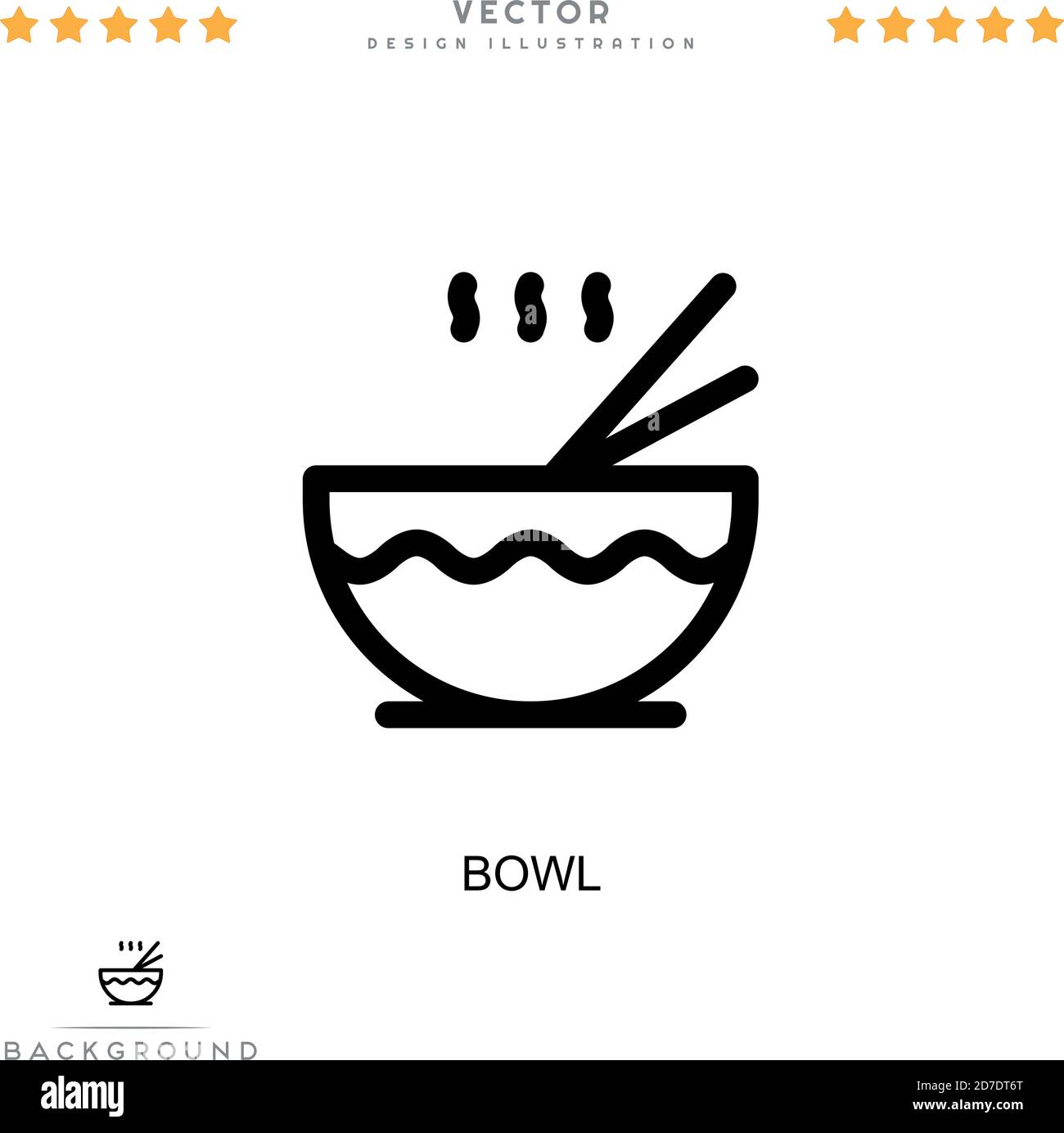Bowl icon. Simple element from digital disruption collection. Line Bowl ...